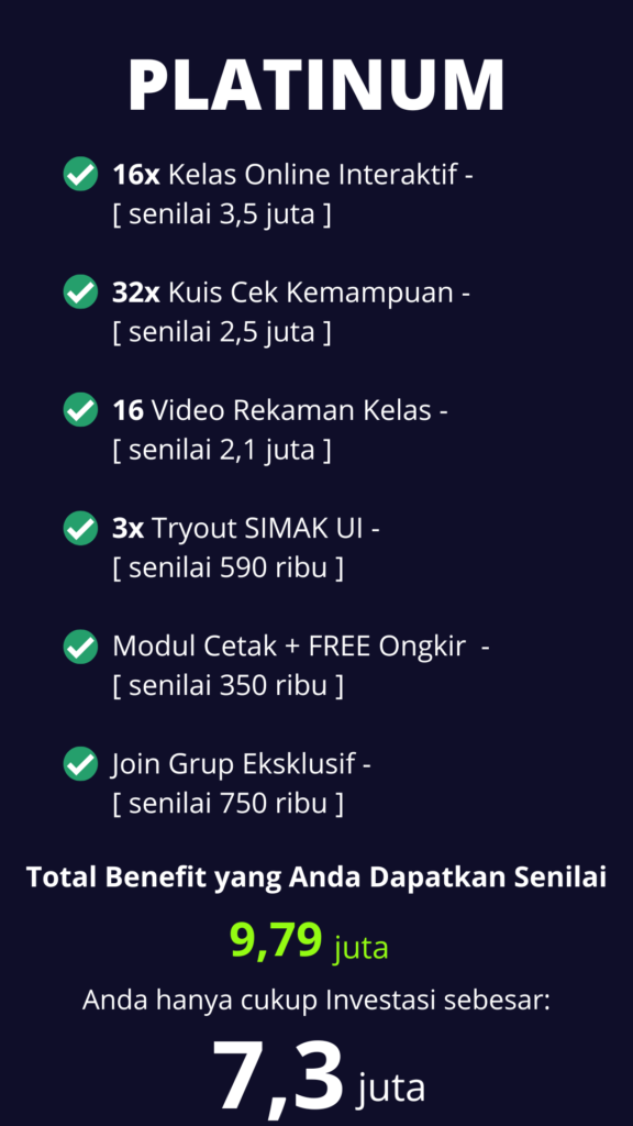 The Yellow Jacket – Solusi Lulus SIMAK UI Pascasarjana