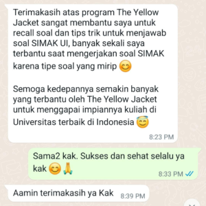 Kelas Intensif SIMAK UI Pascasarjana - The Yellow Jacket